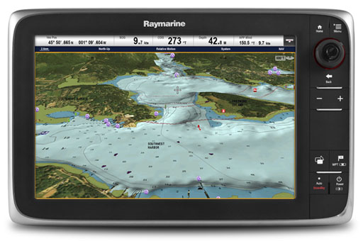 Raymarine c125 Chartplotter - European Charts | All New c-Series Network Multifunction Displays